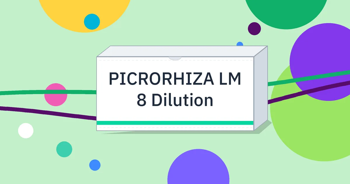 Symbolbild: Packung mit der Aufschrift PICRORHIZA LM 8 Dilution (PZN 13641539) – Verfügbarkeit und Bezug in Apotheken in Frankfurt am Main