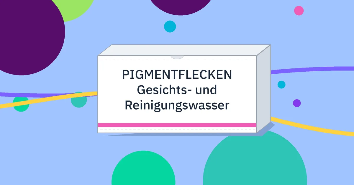 Symbolbild: Packung mit der Aufschrift PIGMENTFLECKEN Gesichts- und Reinigungswasser (PZN 17566065) – Verfügbarkeit und Bezug in Apotheken in Frankfurt am Main