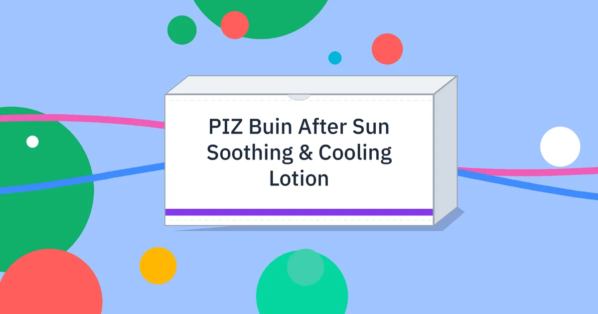 Symbolbild: Packung mit der Aufschrift PIZ Buin After Sun Soothing & Cooling Lotion (PZN 17259009) – Verfügbarkeit und Bezug in Apotheken in Frankfurt am Main