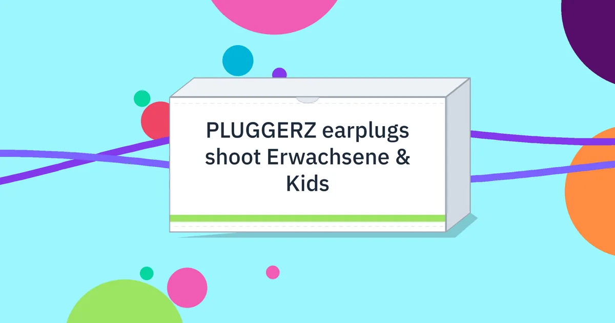 Symbolbild: Packung mit der Aufschrift PLUGGERZ earplugs shoot Erwachsene & Kids (PZN 16369902) – Verfügbarkeit und Bezug in Apotheken in Frankfurt am Main