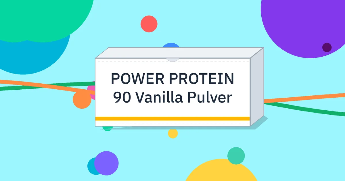 Symbolbild: Packung mit der Aufschrift POWER PROTEIN 90 Vanilla Pulver (PZN 09212583) – Verfügbarkeit und Bezug in Apotheken in Frankfurt am Main