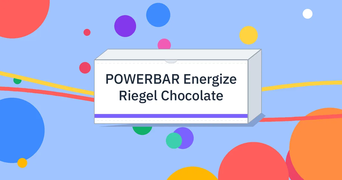 Symbolbild: Packung mit der Aufschrift POWERBAR Energize Riegel Chocolate (PZN 10734499) – Verfügbarkeit und Bezug in Apotheken in Frankfurt am Main