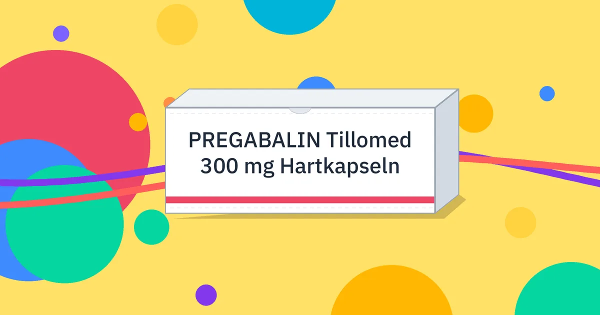 Symbolbild: Packung mit der Aufschrift PREGABALIN Tillomed 300 mg Hartkapseln (PZN 15200420) – Verfügbarkeit und Bezug in Apotheken in Frankfurt am Main