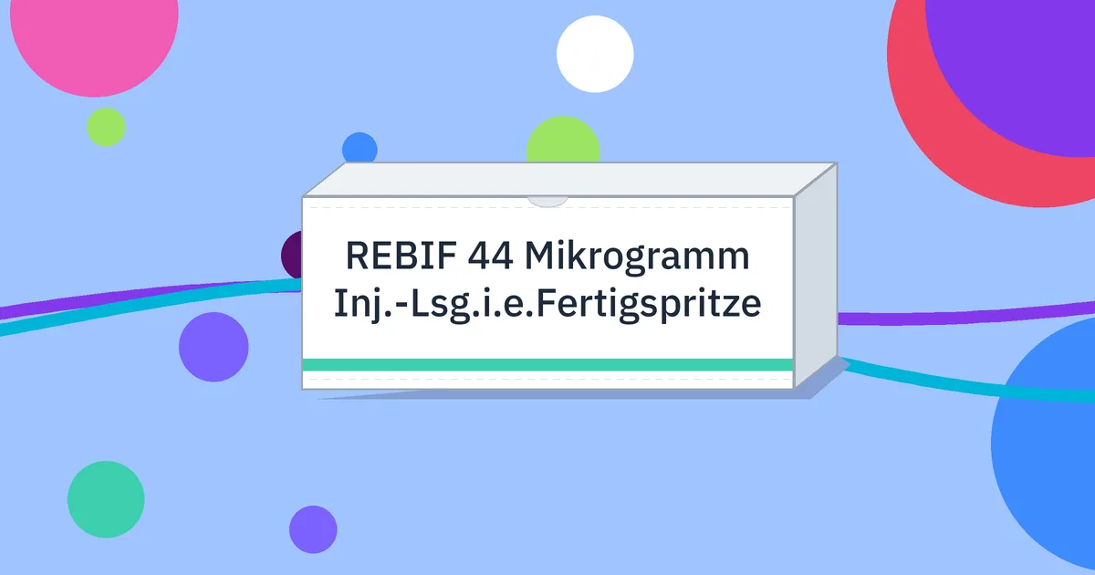 Symbolbild: Packung mit der Aufschrift REBIF 44 Mikrogramm Inj.-Lsg.i.e.Fertigspritze (PZN 00101936) – Verfügbarkeit und Bezug in Apotheken in Frankfurt am Main