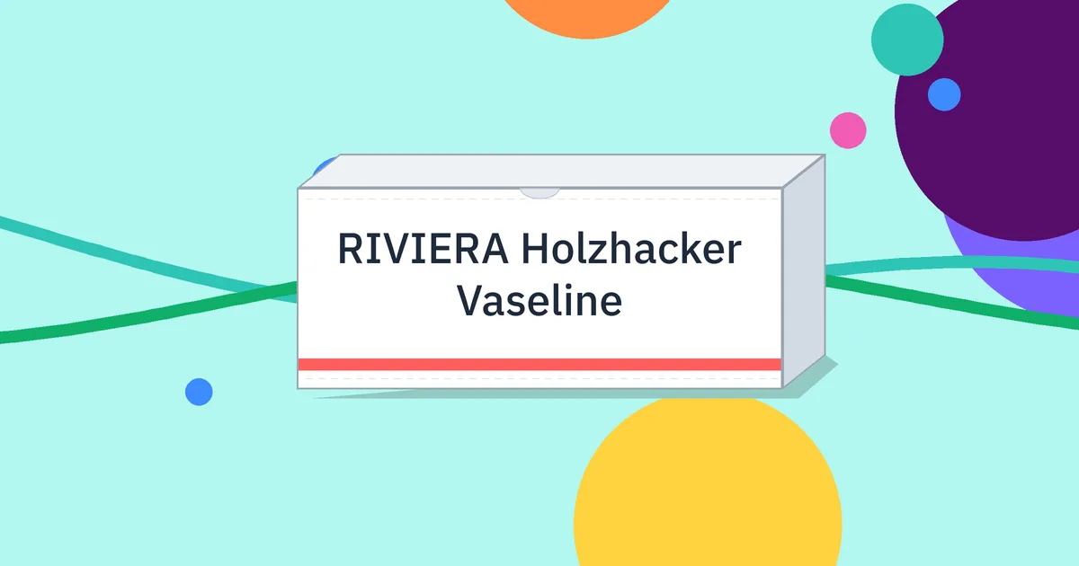 Symbolbild: Packung mit der Aufschrift RIVIERA Holzhacker Vaseline (PZN 19302749) – Verfügbarkeit und Bezug in Apotheken in Frankfurt am Main