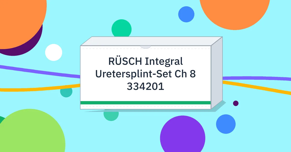 Symbolbild: Packung mit der Aufschrift RÜSCH Integral Uretersplint-Set Ch 8 334201 (PZN 07399554) – Verfügbarkeit und Bezug in Apotheken in Frankfurt am Main