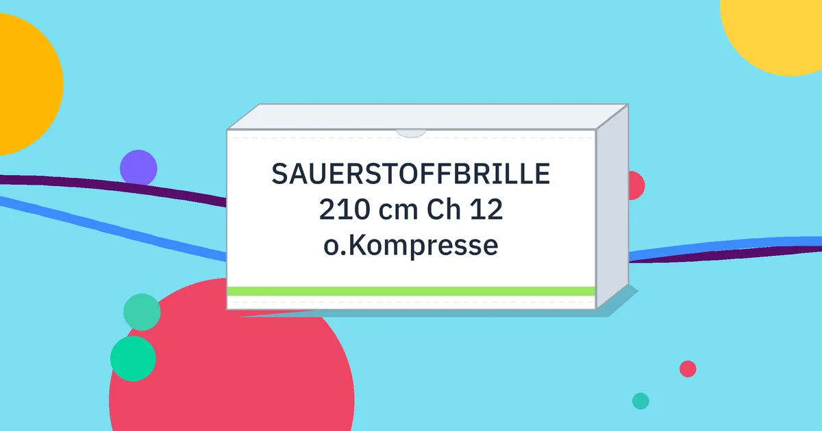 Symbolbild: Packung mit der Aufschrift SAUERSTOFFBRILLE 210 cm Ch 12 o.Kompresse (PZN 17488170) – Verfügbarkeit und Bezug in Apotheken in Frankfurt am Main