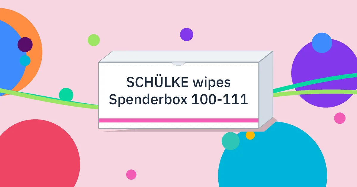 Symbolbild: Packung mit der Aufschrift SCHÜLKE wipes Spenderbox 100-111 (PZN 10308673) – Verfügbarkeit und Bezug in Apotheken in Frankfurt am Main