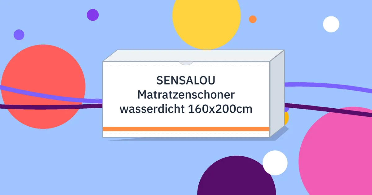 Symbolbild: Packung mit der Aufschrift SENSALOU Matratzenschoner wasserdicht 160x200cm (PZN 19227723) – Verfügbarkeit und Bezug in Apotheken in Frankfurt am Main