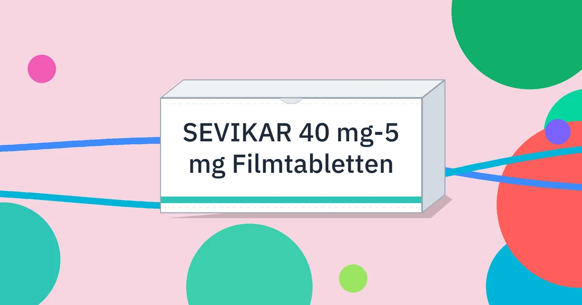 Symbolbild: Packung mit der Aufschrift SEVIKAR 40 mg-5 mg Filmtabletten (PZN 17185305) – Verfügbarkeit und Bezug in Apotheken in Frankfurt am Main