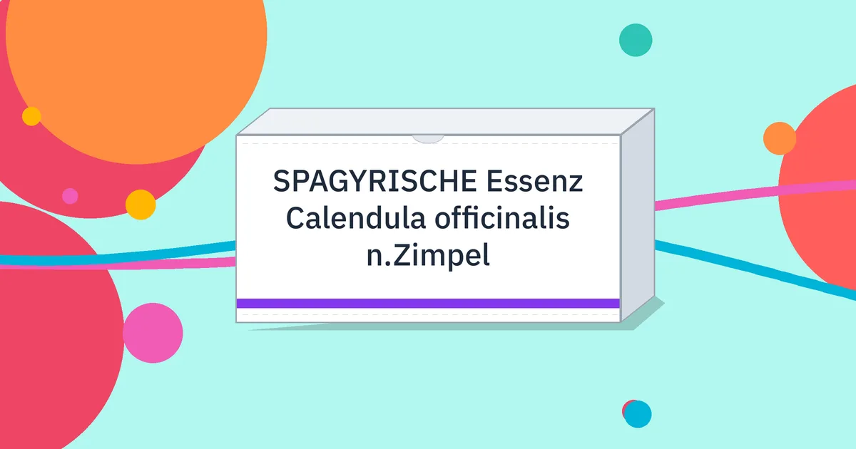 Symbolbild: Packung mit der Aufschrift SPAGYRISCHE Essenz Calendula officinalis n.Zimpel (PZN 00915981) – Verfügbarkeit und Bezug in Apotheken in Frankfurt am Main