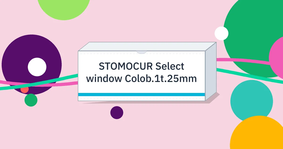 Symbolbild: Packung mit der Aufschrift STOMOCUR Select window Colob.1t.25mm (PZN 03811839) – Verfügbarkeit und Bezug in Apotheken in Frankfurt am Main