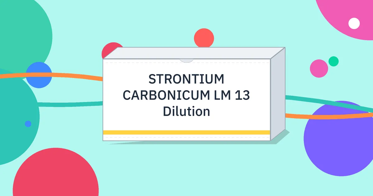 Symbolbild: Packung mit der Aufschrift STRONTIUM CARBONICUM LM 13 Dilution (PZN 13203124) – Verfügbarkeit und Bezug in Apotheken in Frankfurt am Main