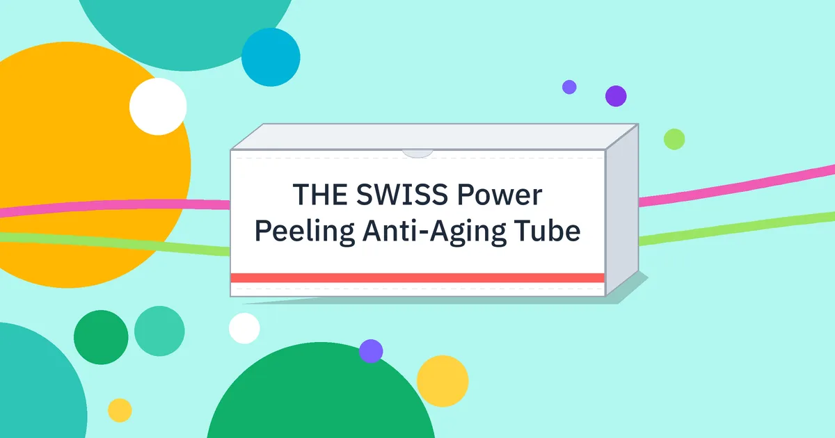 Symbolbild: Packung mit der Aufschrift THE SWISS Power Peeling Anti-Aging Tube (PZN 19622164) – Verfügbarkeit und Bezug in Apotheken in Frankfurt am Main