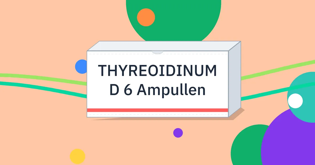 Symbolbild: Packung mit der Aufschrift THYREOIDINUM D 6 Ampullen (PZN 11708713) – Verfügbarkeit und Bezug in Apotheken in Frankfurt am Main