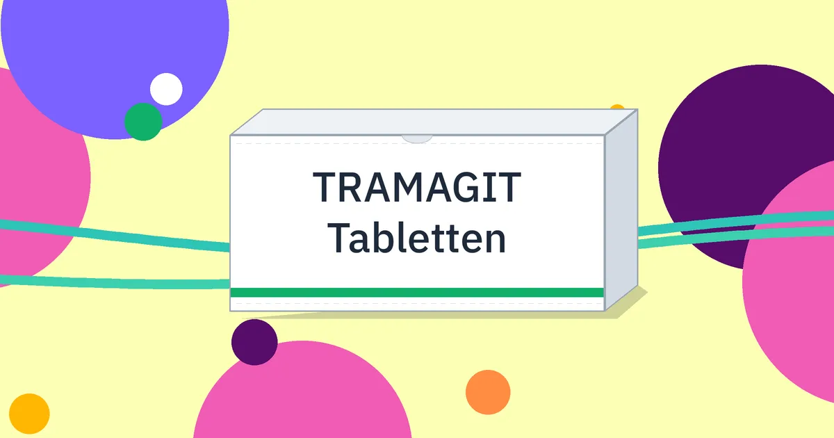 Symbolbild: Packung mit der Aufschrift TRAMAGIT Tabletten (PZN 06194985) – Verfügbarkeit und Bezug in Apotheken in Frankfurt am Main