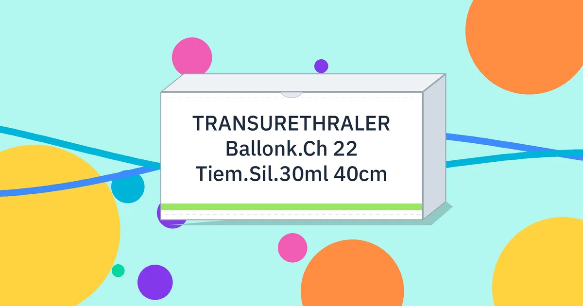 Symbolbild: Packung mit der Aufschrift TRANSURETHRALER Ballonk.Ch 22 Tiem.Sil.30ml 40cm (PZN 02295488) – Verfügbarkeit und Bezug in Apotheken in Frankfurt am Main