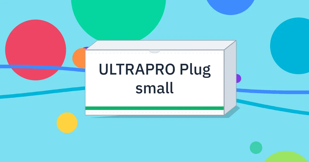 Symbolbild: Packung mit der Aufschrift ULTRAPRO Plug small (PZN 04050472) – Verfügbarkeit und Bezug in Apotheken in Frankfurt am Main