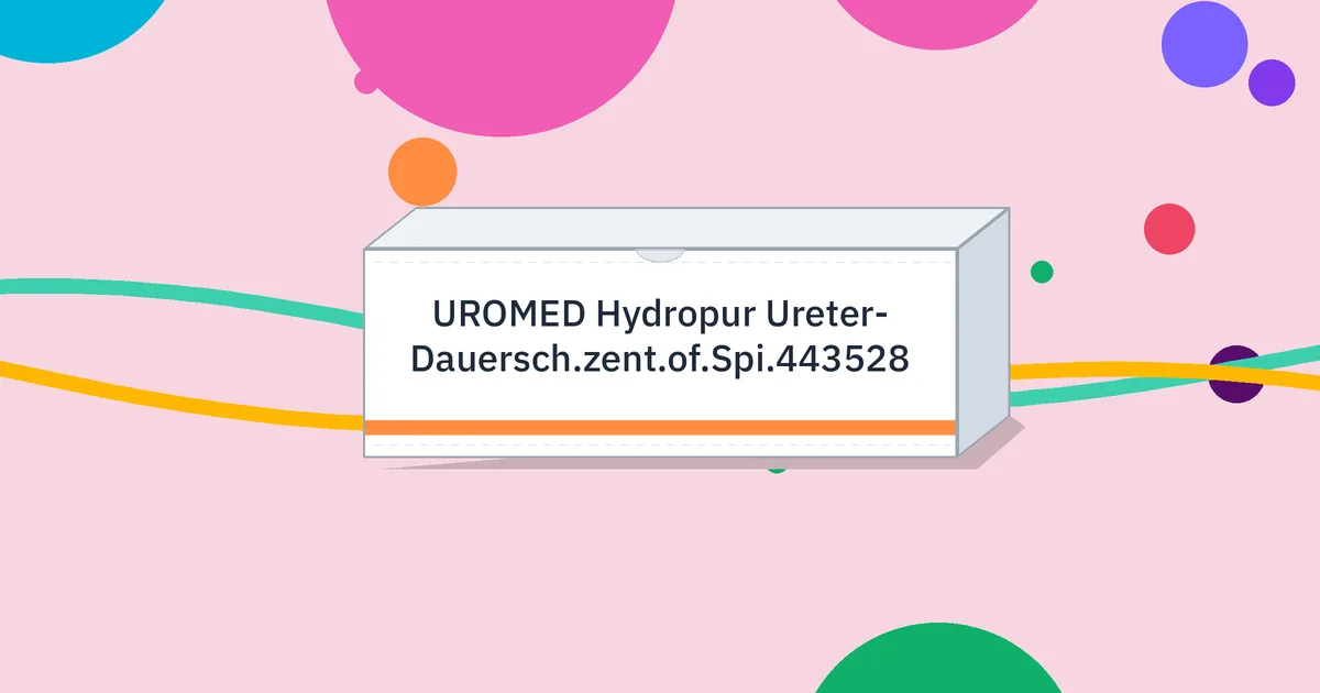 Symbolbild: Packung mit der Aufschrift UROMED Hydropur Ureter-Dauersch.zent.of.Spi.443528 (PZN 11371923) – Verfügbarkeit und Bezug in Apotheken in Frankfurt am Main