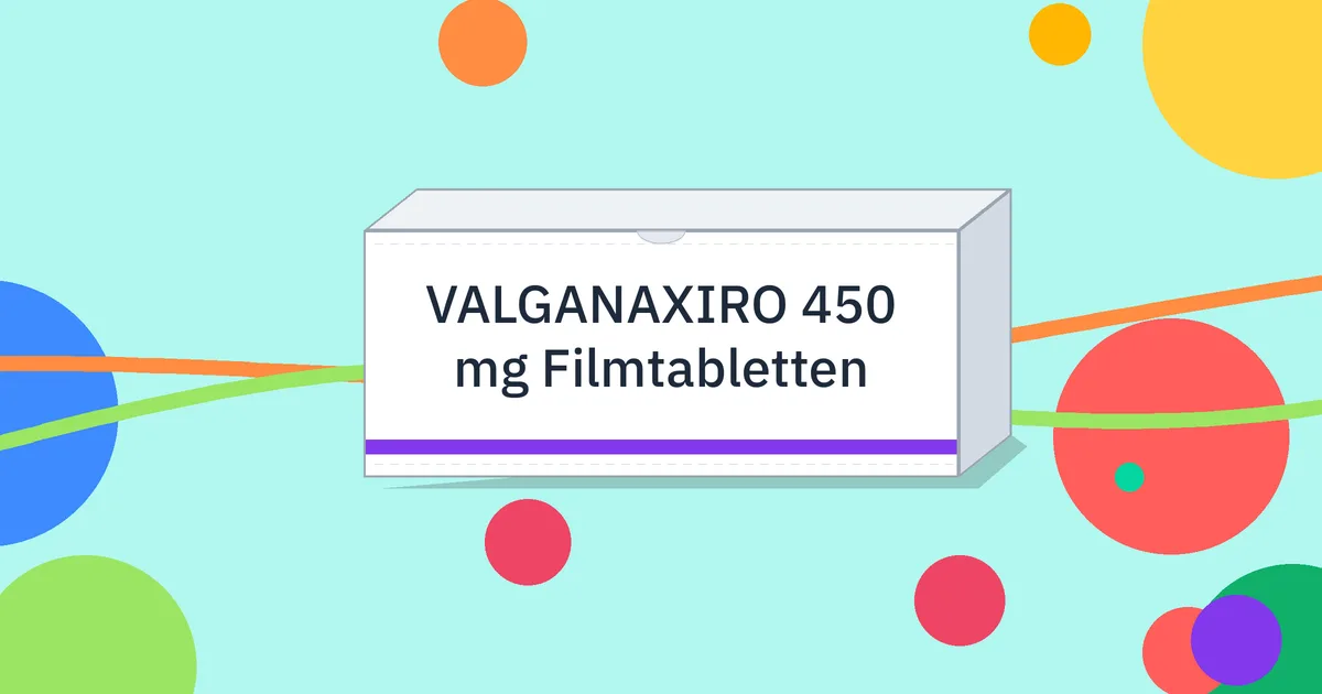 Symbolbild: Packung mit der Aufschrift VALGANAXIRO 450 mg Filmtabletten (PZN 14446314) – Verfügbarkeit und Bezug in Apotheken in Frankfurt am Main