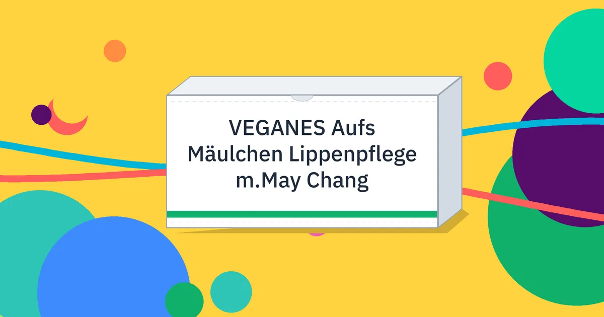 Symbolbild: Packung mit der Aufschrift VEGANES Aufs Mäulchen Lippenpflege m.May Chang (PZN 17904705) – Verfügbarkeit und Bezug in Apotheken in Frankfurt am Main