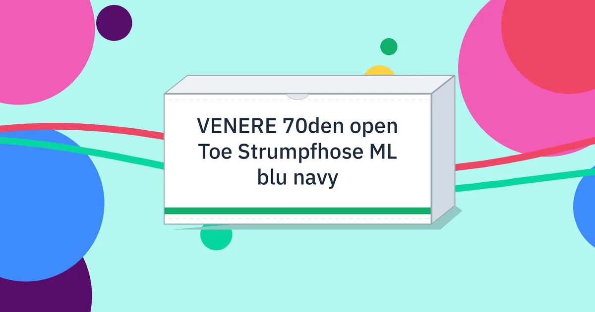 Symbolbild: Packung mit der Aufschrift VENERE 70den open Toe Strumpfhose ML blu navy (PZN 16174558) – Verfügbarkeit und Bezug in Apotheken in Frankfurt am Main