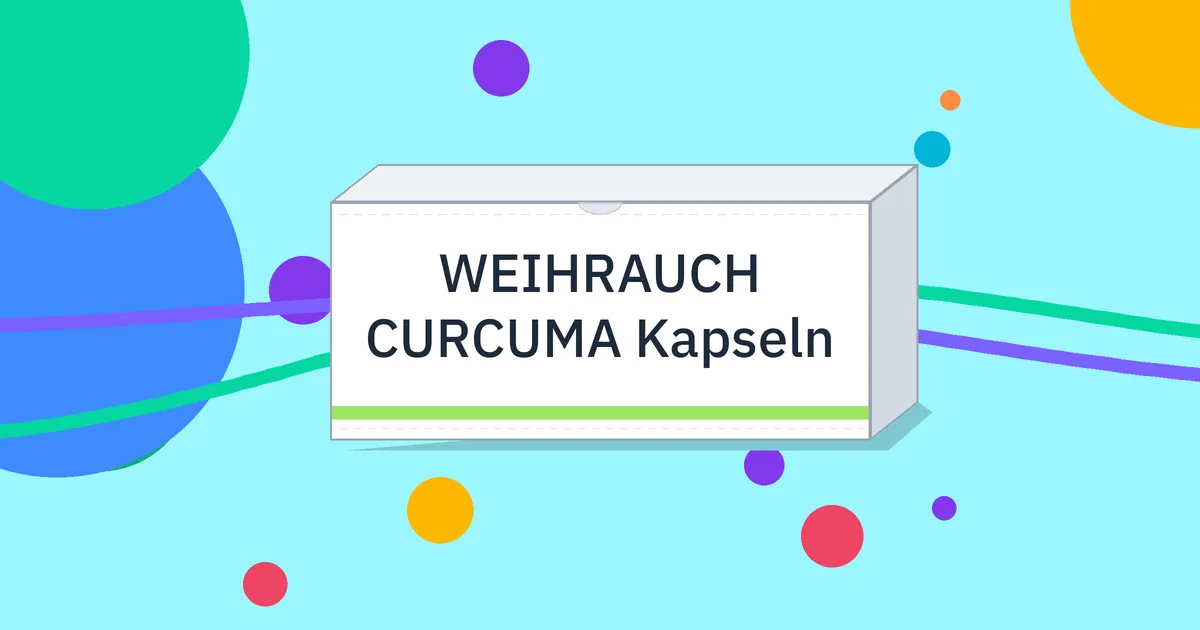 Symbolbild: Packung mit der Aufschrift WEIHRAUCH CURCUMA Kapseln (PZN 10065035) – Verfügbarkeit und Bezug in Apotheken in Frankfurt am Main