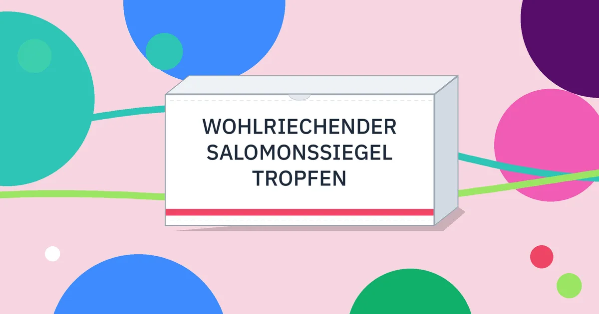 Symbolbild: Packung mit der Aufschrift WOHLRIECHENDER SALOMONSSIEGEL TROPFEN (PZN 14282255) – Verfügbarkeit und Bezug in Apotheken in Frankfurt am Main
