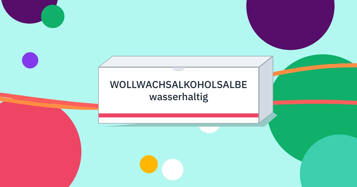 Symbolbild: Packung mit der Aufschrift WOLLWACHSALKOHOLSALBE wasserhaltig (PZN 18682365) – Verfügbarkeit und Bezug in Apotheken in Frankfurt am Main