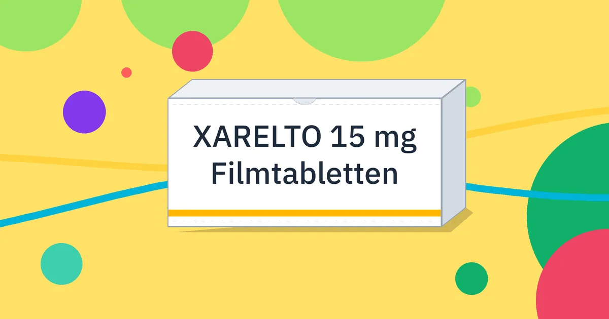 Symbolbild: Packung mit der Aufschrift XARELTO 15 mg Filmtabletten (PZN 09724521) – Verfügbarkeit und Bezug in Apotheken in Frankfurt am Main