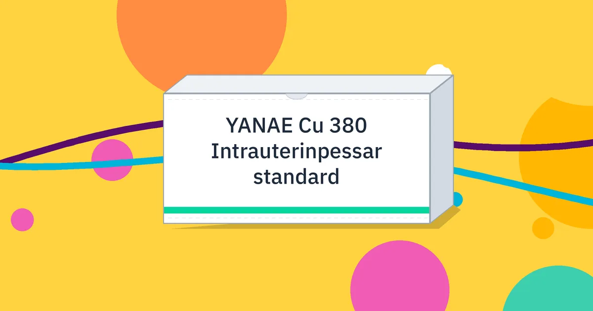 Symbolbild: Packung mit der Aufschrift YANAE Cu 380 Intrauterinpessar standard (PZN 19775123) – Verfügbarkeit und Bezug in Apotheken in Frankfurt am Main