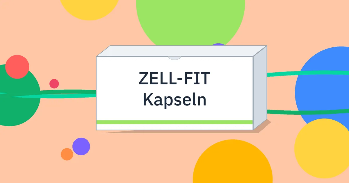Symbolbild: Packung mit der Aufschrift ZELL-FIT Kapseln (PZN 00884051) – Verfügbarkeit und Bezug in Apotheken in Frankfurt am Main