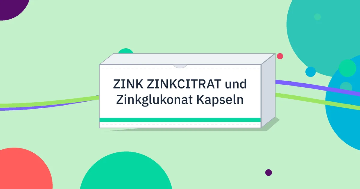 Symbolbild: Packung mit der Aufschrift ZINK ZINKCITRAT und Zinkglukonat Kapseln (PZN 11610351) – Verfügbarkeit und Bezug in Apotheken in Frankfurt am Main