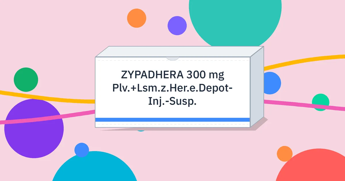 Symbolbild: Packung mit der Aufschrift ZYPADHERA 300 mg Plv.+Lsm.z.Her.e.Depot-Inj.-Susp. (PZN 14335690) – Verfügbarkeit und Bezug in Apotheken in Frankfurt am Main