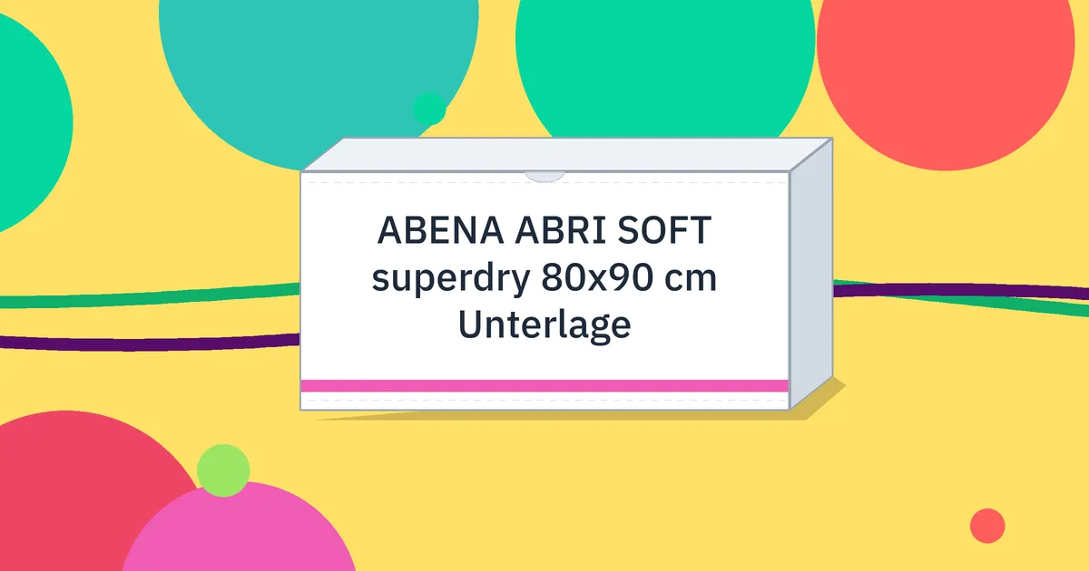 Symbolbild: Packung mit der Aufschrift ABENA ABRI SOFT superdry 80x90 cm Unterlage (PZN 18319104) – Verfügbarkeit und Bezug in Apotheken in Frankfurt am Main