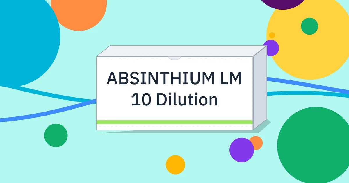 Symbolbild: Packung mit der Aufschrift ABSINTHIUM LM 10 Dilution (PZN 13261334) – Verfügbarkeit und Bezug in Apotheken in Frankfurt am Main