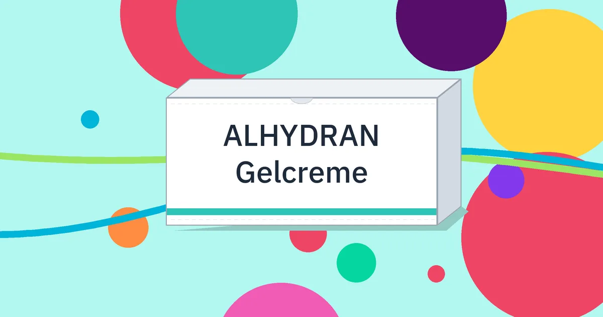 Symbolbild: Packung mit der Aufschrift ALHYDRAN Gelcreme (PZN 09177154) – Verfügbarkeit und Bezug in Apotheken in Frankfurt am Main
