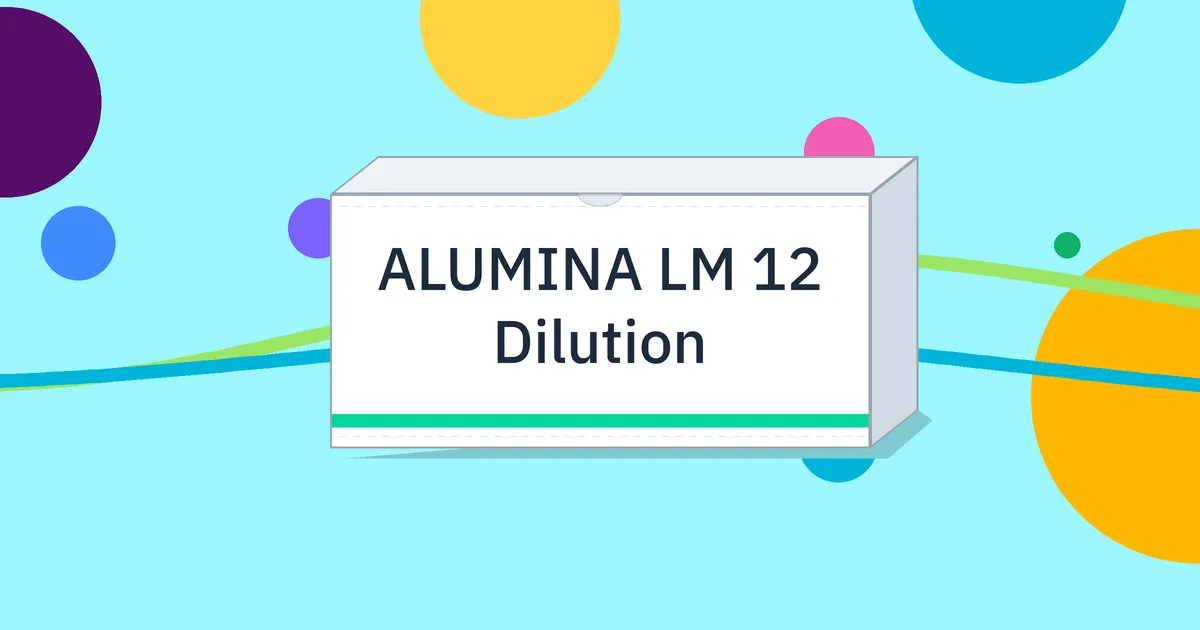 Symbolbild: Packung mit der Aufschrift ALUMINA LM 12 Dilution (PZN 02600371) – Verfügbarkeit und Bezug in Apotheken in Frankfurt am Main