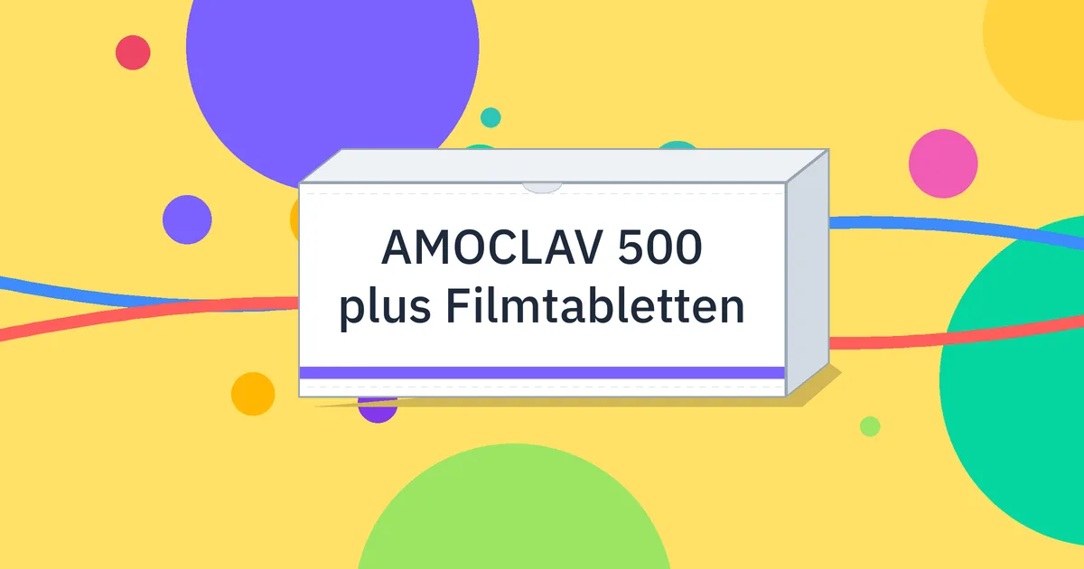 Symbolbild: Packung mit der Aufschrift AMOCLAV 500 plus Filmtabletten (PZN 00544668) – Verfügbarkeit und Bezug in Apotheken in Frankfurt am Main