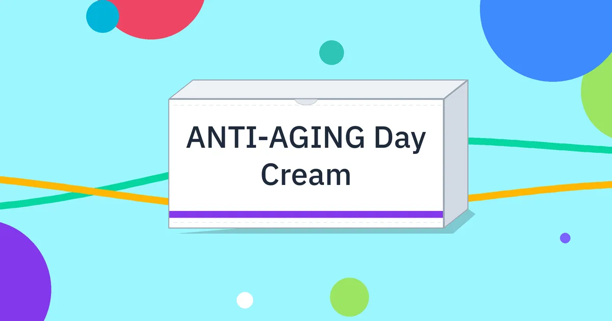 Symbolbild: Packung mit der Aufschrift ANTI-AGING Day Cream (PZN 18804839) – Verfügbarkeit und Bezug in Apotheken in Frankfurt am Main