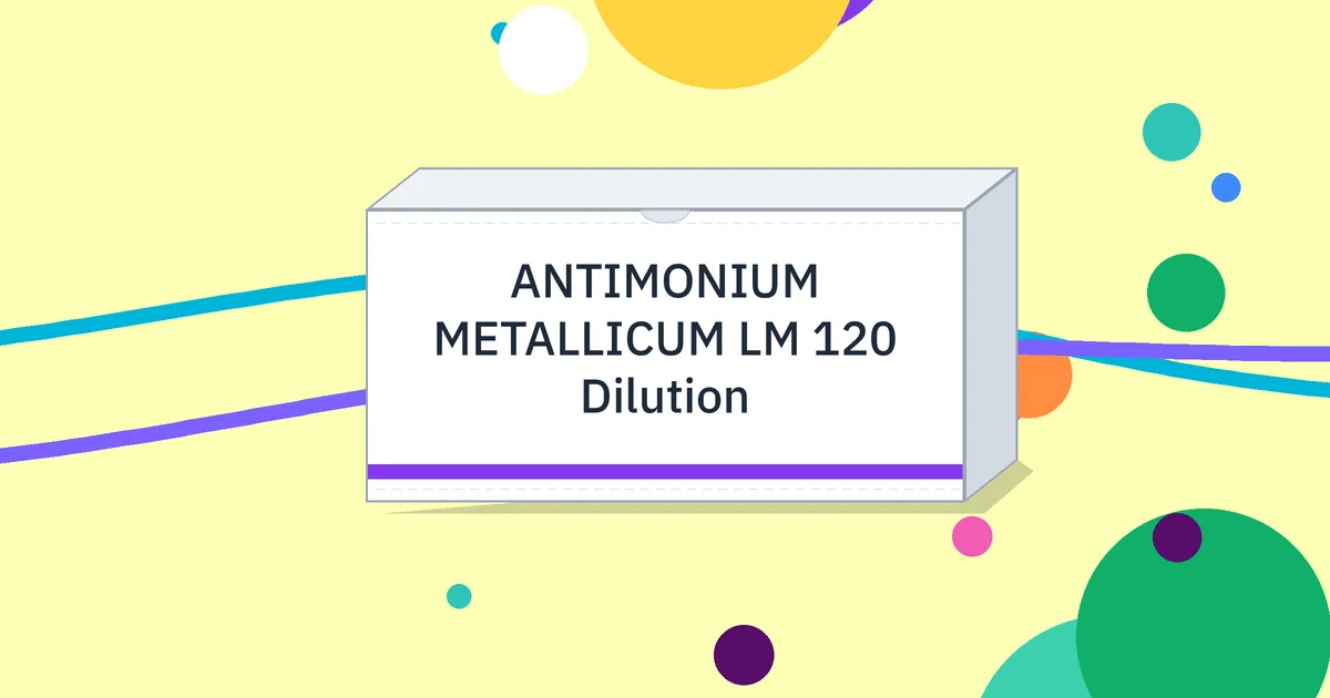 Symbolbild: Packung mit der Aufschrift ANTIMONIUM METALLICUM LM 120 Dilution (PZN 13374050) – Verfügbarkeit und Bezug in Apotheken in Frankfurt am Main