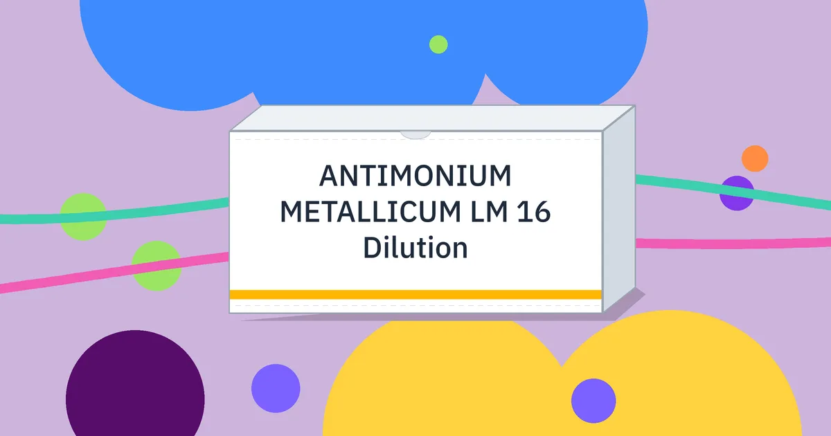 Symbolbild: Packung mit der Aufschrift ANTIMONIUM METALLICUM LM 16 Dilution (PZN 13373501) – Verfügbarkeit und Bezug in Apotheken in Frankfurt am Main
