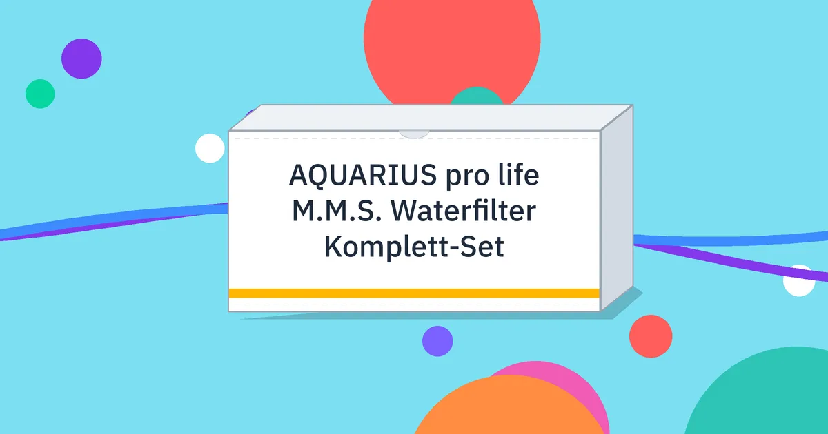 Symbolbild: Packung mit der Aufschrift AQUARIUS pro life M.M.S. Waterfilter Komplett-Set (PZN 17877902) – Verfügbarkeit und Bezug in Apotheken in Frankfurt am Main