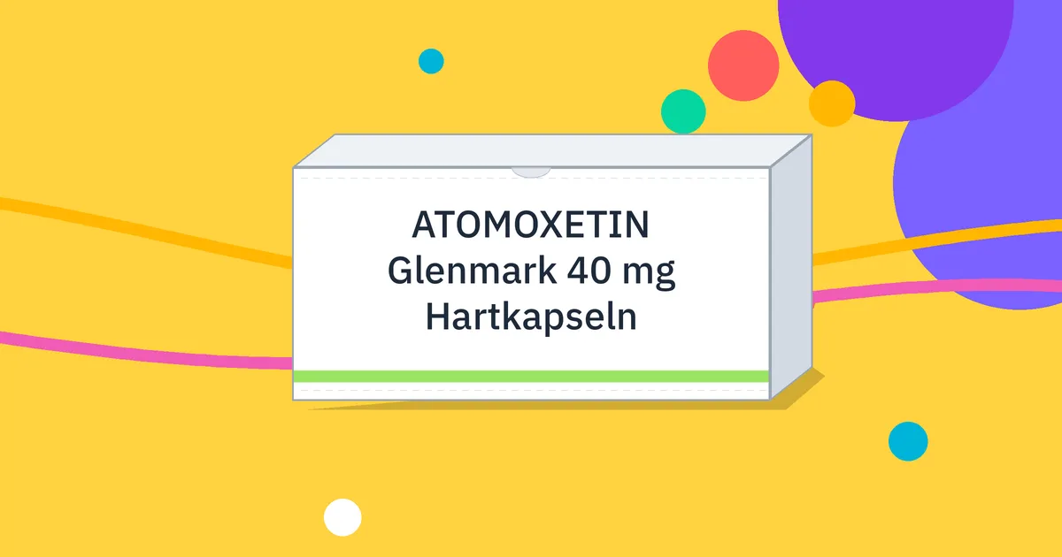 Symbolbild: Packung mit der Aufschrift ATOMOXETIN Glenmark 40 mg Hartkapseln (PZN 15211547) – Verfügbarkeit und Bezug in Apotheken in Frankfurt am Main