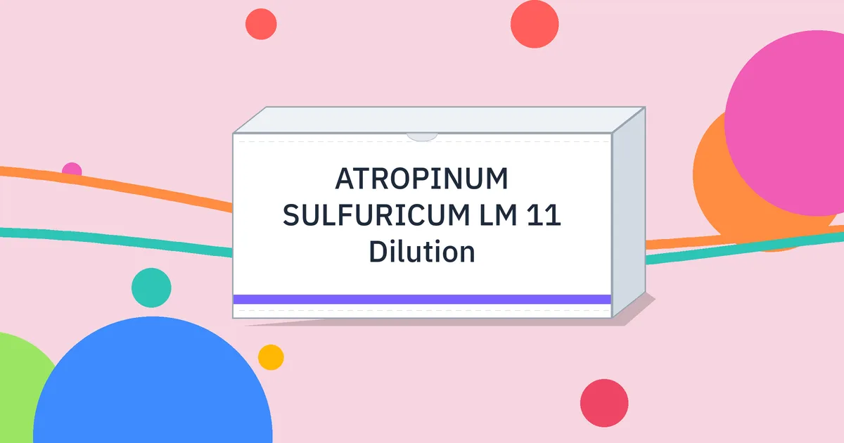 Symbolbild: Packung mit der Aufschrift ATROPINUM SULFURICUM LM 11 Dilution (PZN 13406784) – Verfügbarkeit und Bezug in Apotheken in Frankfurt am Main