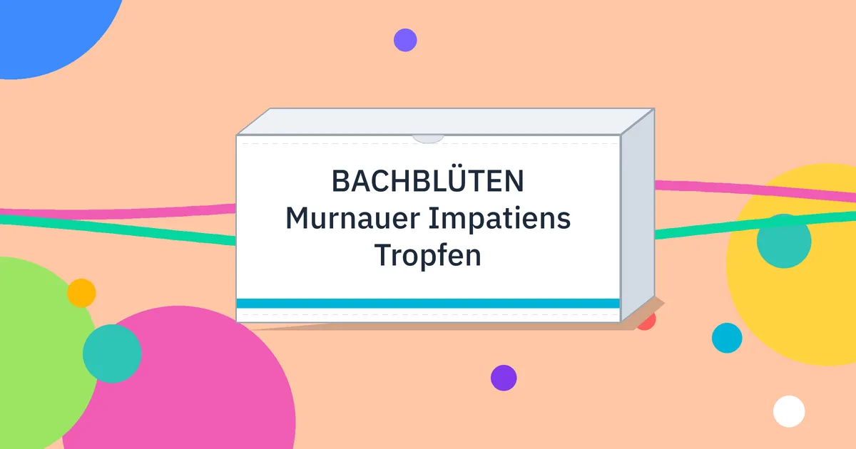 Symbolbild: Packung mit der Aufschrift BACHBLÜTEN Murnauer Impatiens Tropfen (PZN 07752335) – Verfügbarkeit und Bezug in Apotheken in Frankfurt am Main