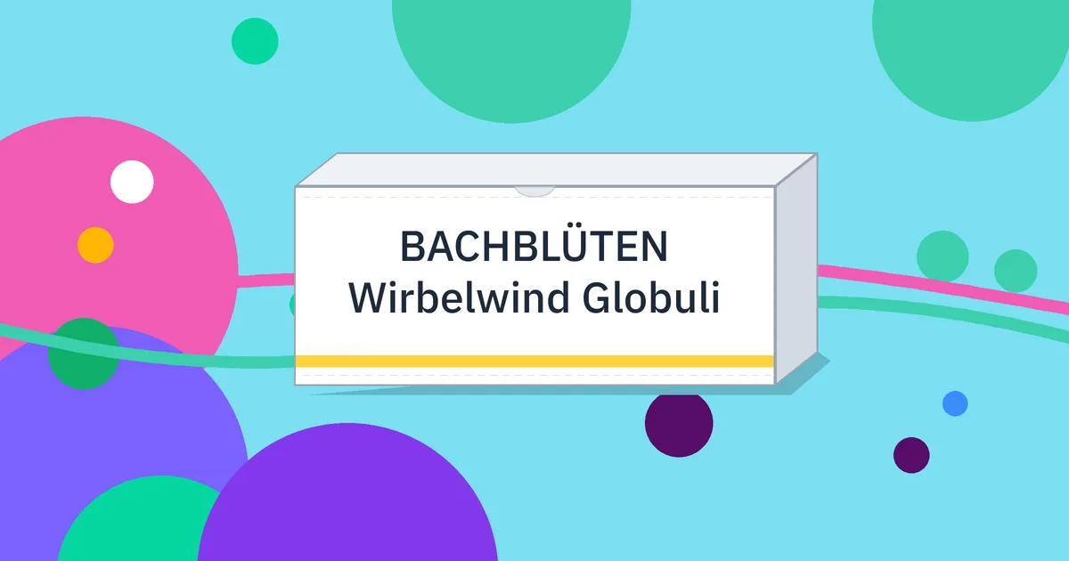 Symbolbild: Packung mit der Aufschrift BACHBLÜTEN Wirbelwind Globuli (PZN 10531649) – Verfügbarkeit und Bezug in Apotheken in Frankfurt am Main