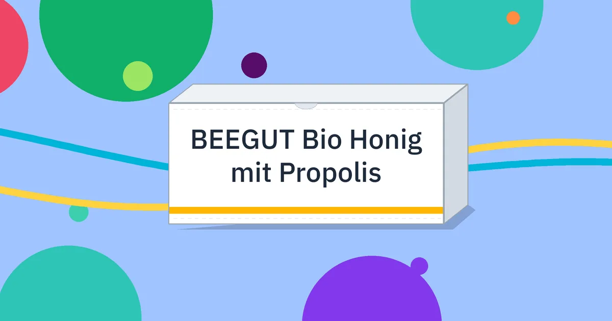 Symbolbild: Packung mit der Aufschrift BEEGUT Bio Honig mit Propolis (PZN 17756469) – Verfügbarkeit und Bezug in Apotheken in Frankfurt am Main