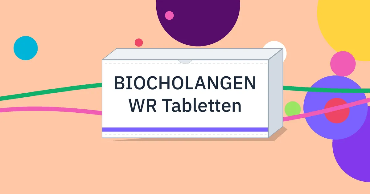 Symbolbild: Packung mit der Aufschrift BIOCHOLANGEN WR Tabletten (PZN 01668148) – Verfügbarkeit und Bezug in Apotheken in Frankfurt am Main