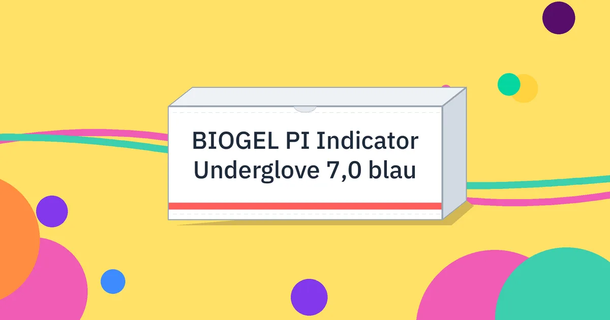 Symbolbild: Packung mit der Aufschrift BIOGEL PI Indicator Underglove 7,0 blau (PZN 04702070) – Verfügbarkeit und Bezug in Apotheken in Frankfurt am Main